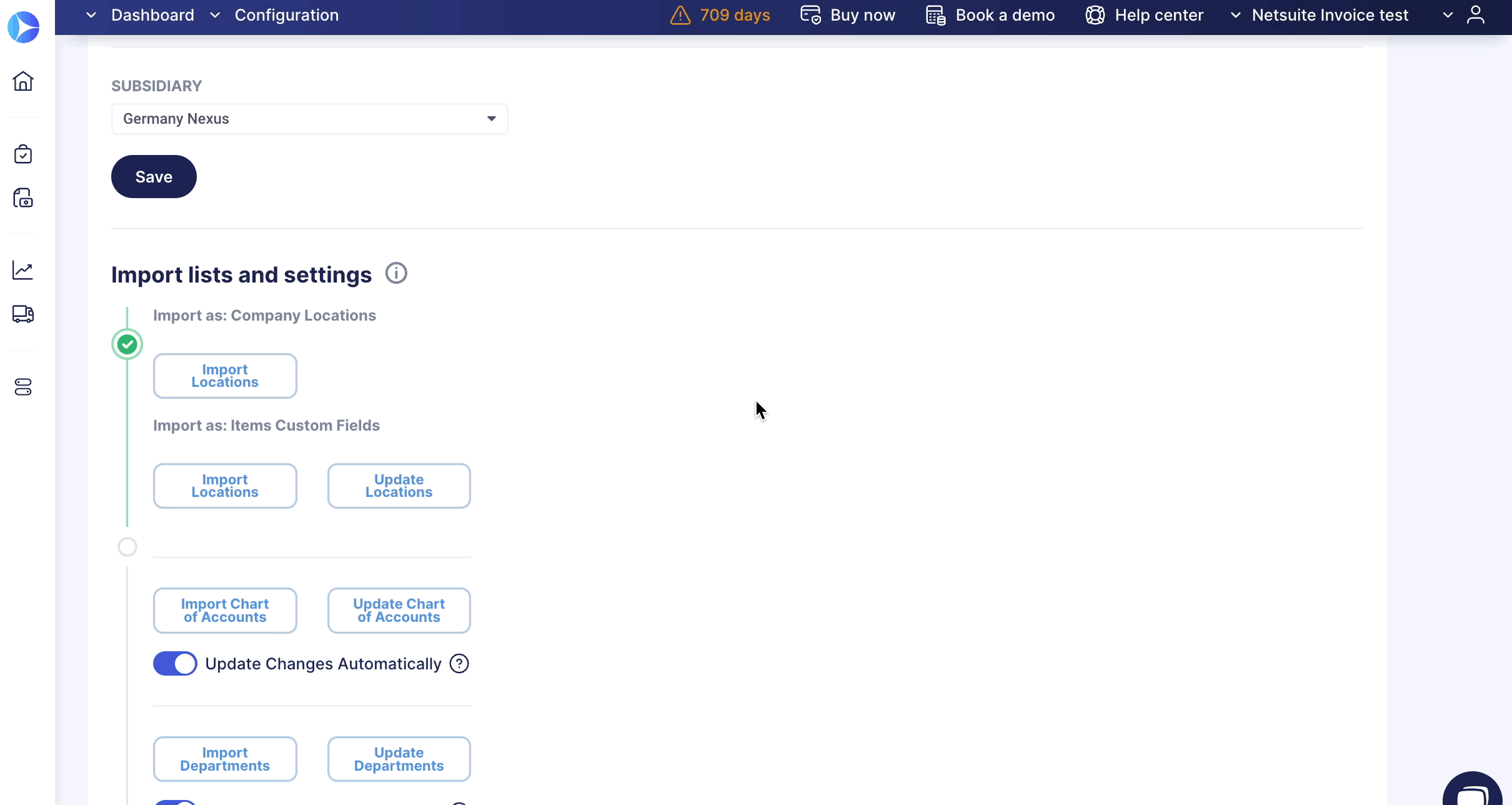 Netsuite Items Integration 